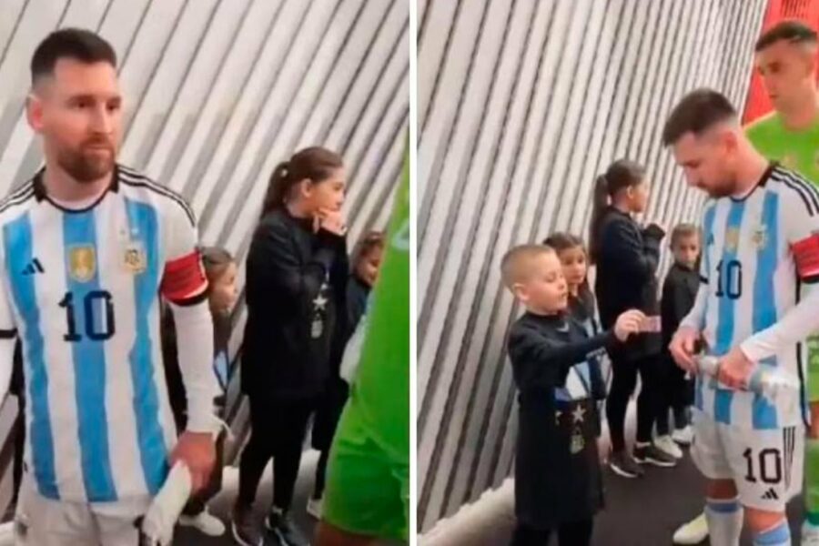 Así fue el emotivo gesto que vivió Messi con un niño - Radio Sonora
