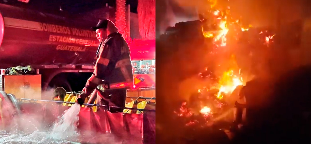 Incendio arrasa con bodegas en ruta al Pacífico